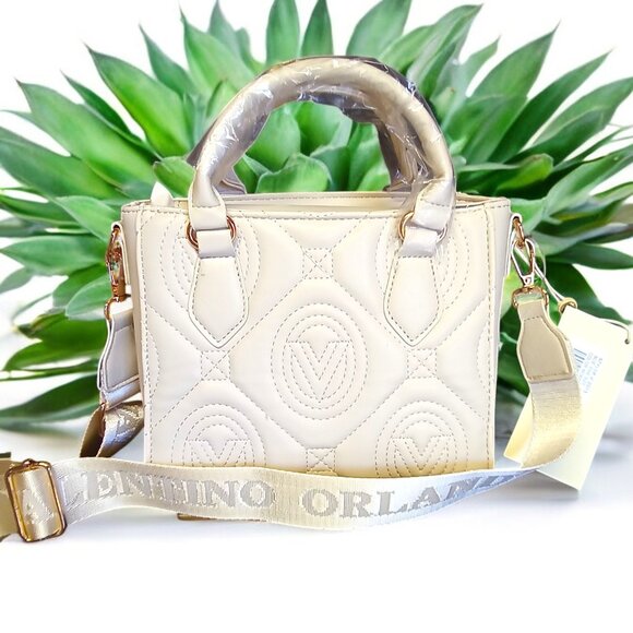Valentino Orlandi | Bags | Low Start Valentino Orlandi New Bone White Vegan Leather Crossbody ...